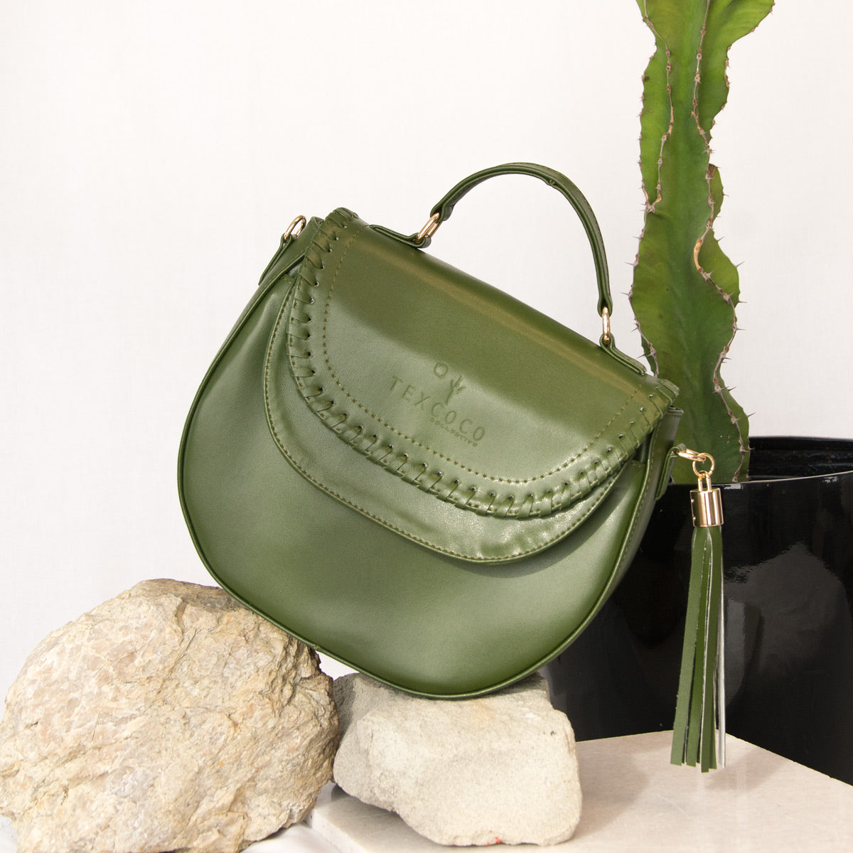 Eco-Luxe Cactus Leather Cross Body Bags Texcoco Collective